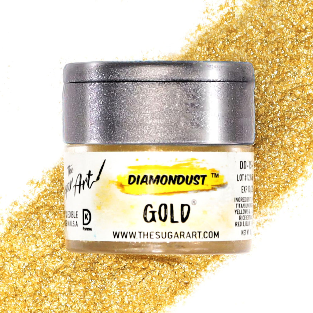 Edible Gold Glitter Dust For Cakes, Cookies & Cocktails – The Sugar Art ...