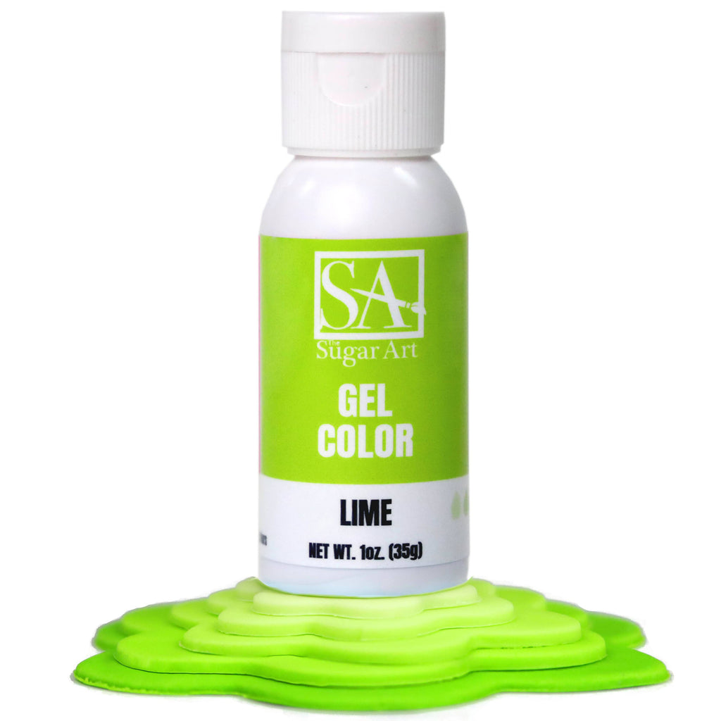 Lime Green Gel Food Color – The Sugar Art, Inc.